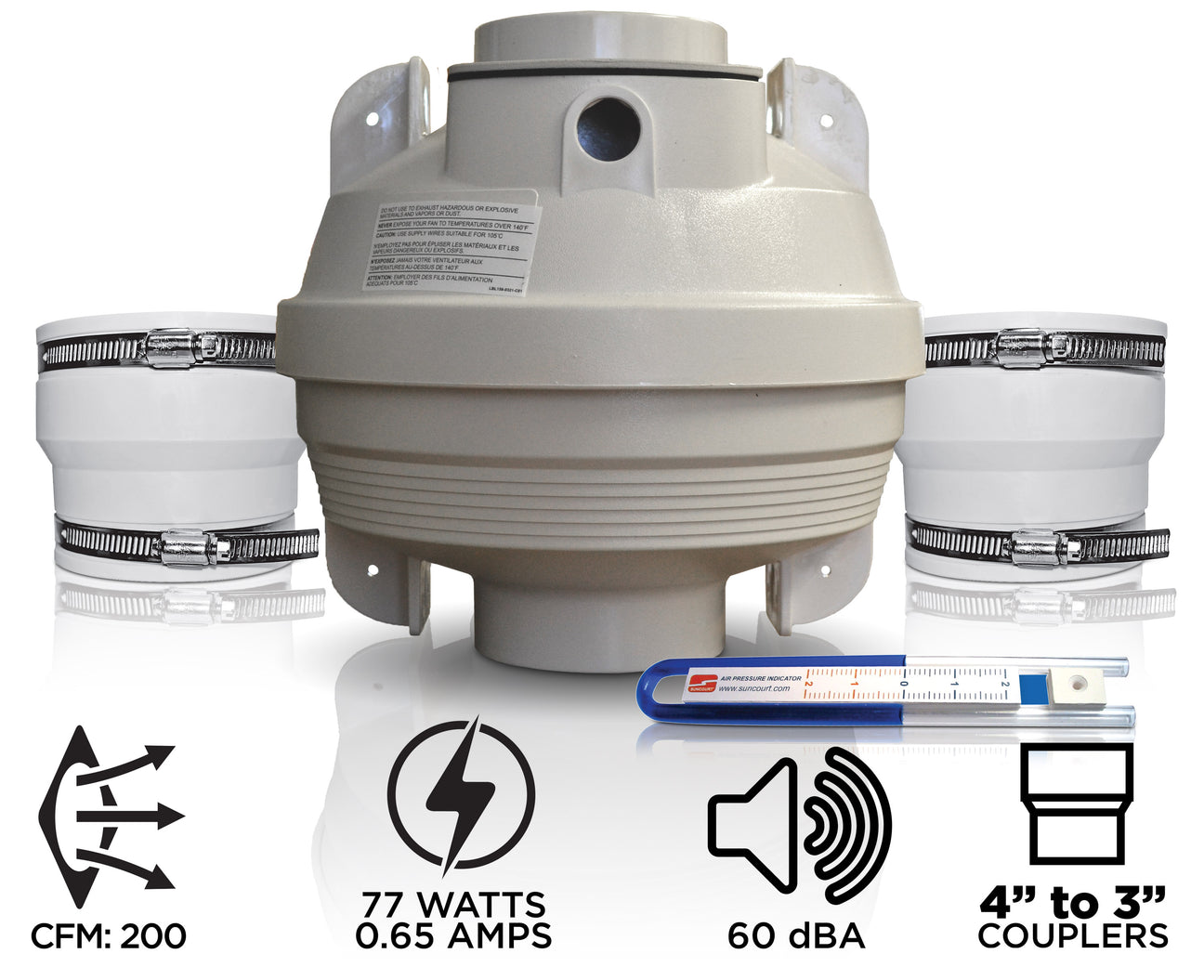 CENTRAX® RADON MITIGATION FAN KIT – Suncourt Inc.