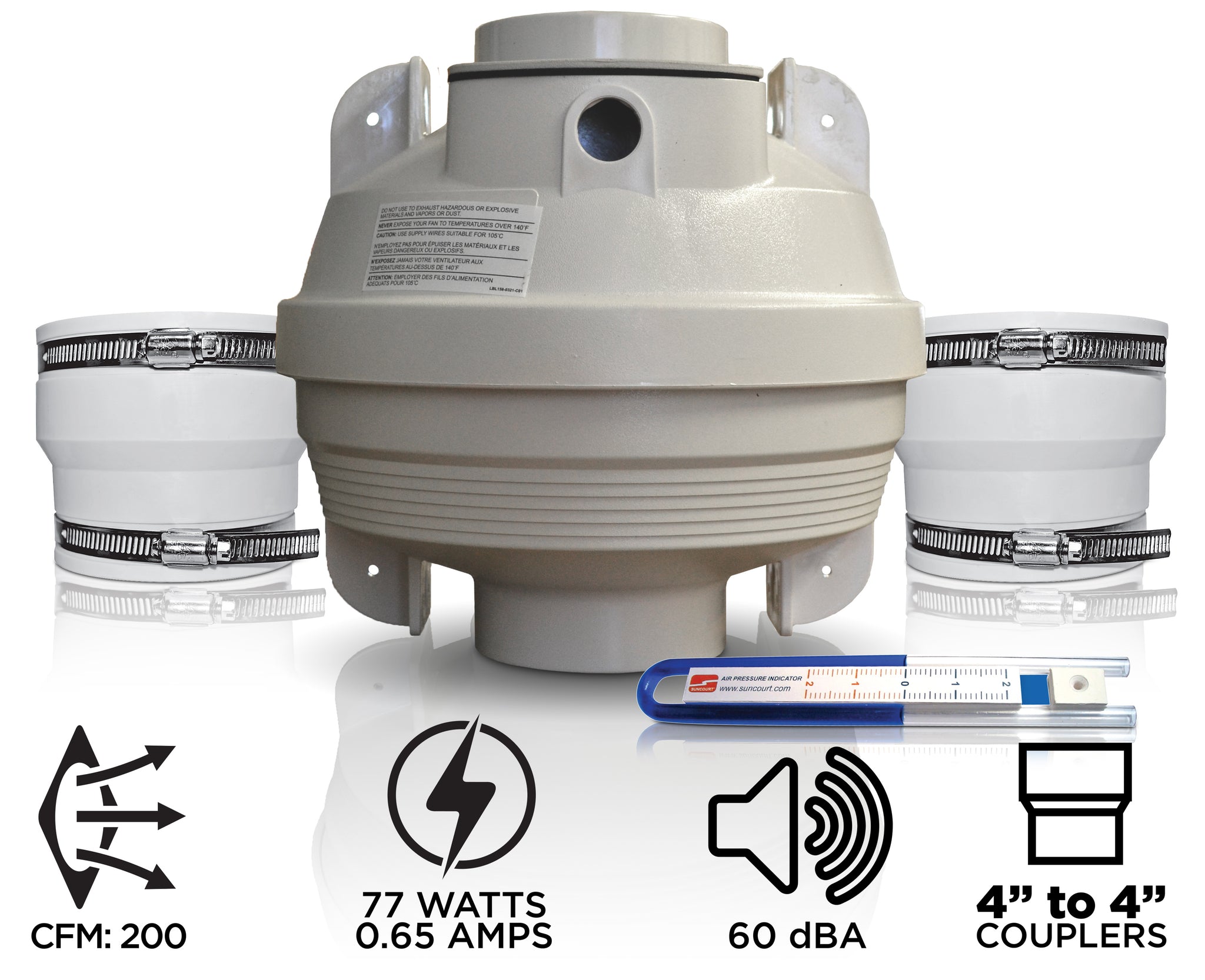 CENTRAX® RADON MITIGATION FAN KIT – Suncourt Inc.